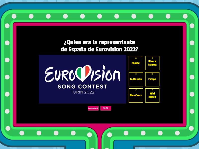 eurovision - Gameshow quiz