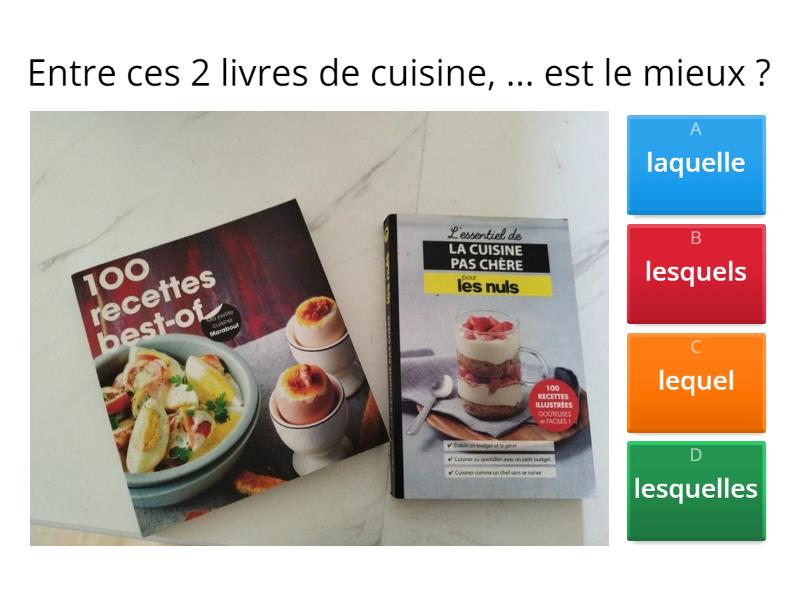 A2.1/U3_Pronoms interrogatifs : lequel, laquelle, lesquels, lesquelles ...