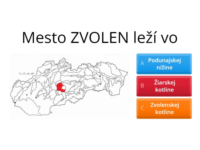 Zvolen s okolím - Quiz