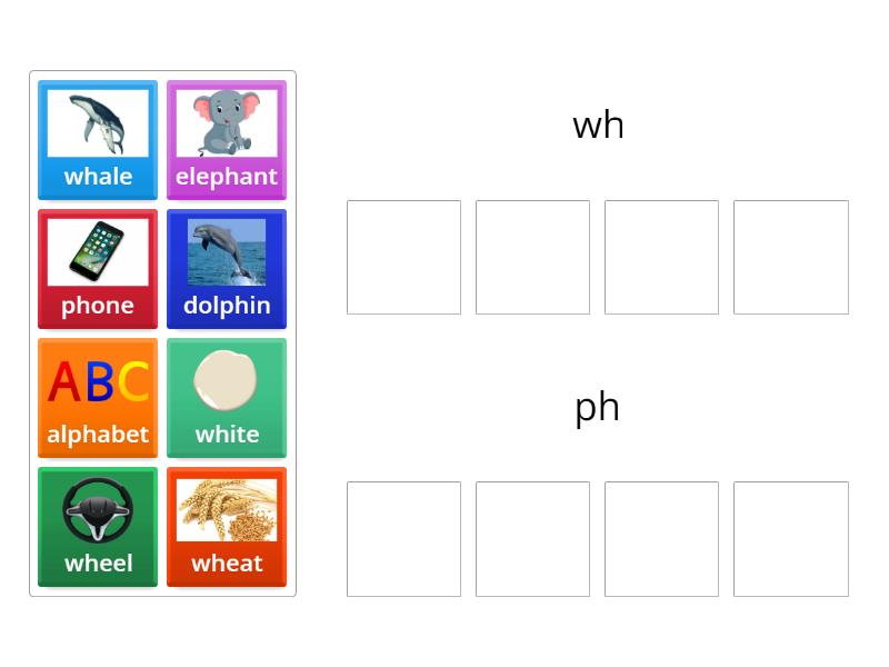 wh\ph sound - Group sort