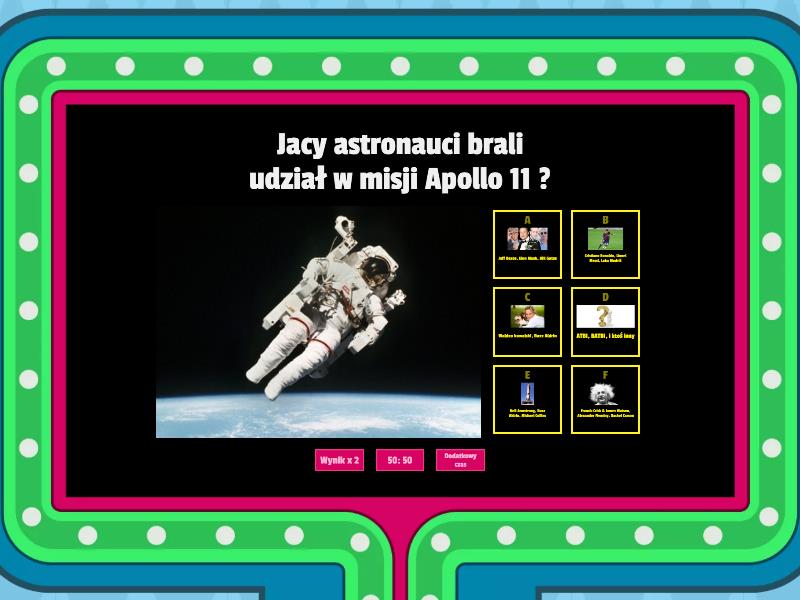 Apollo 11 - Gameshow quiz