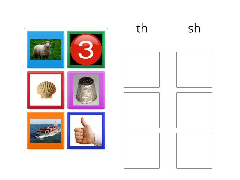 sorting sh and th - Group sort