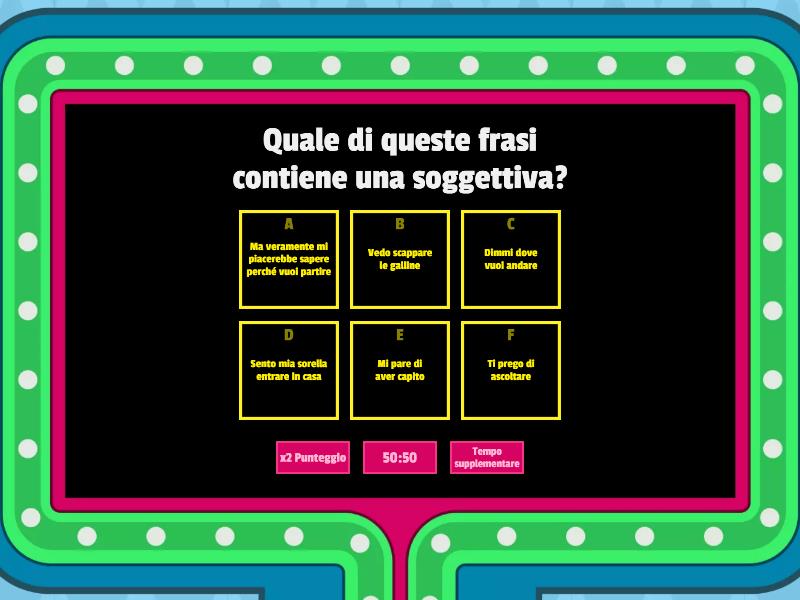 Subordinate - Gameshow quiz
