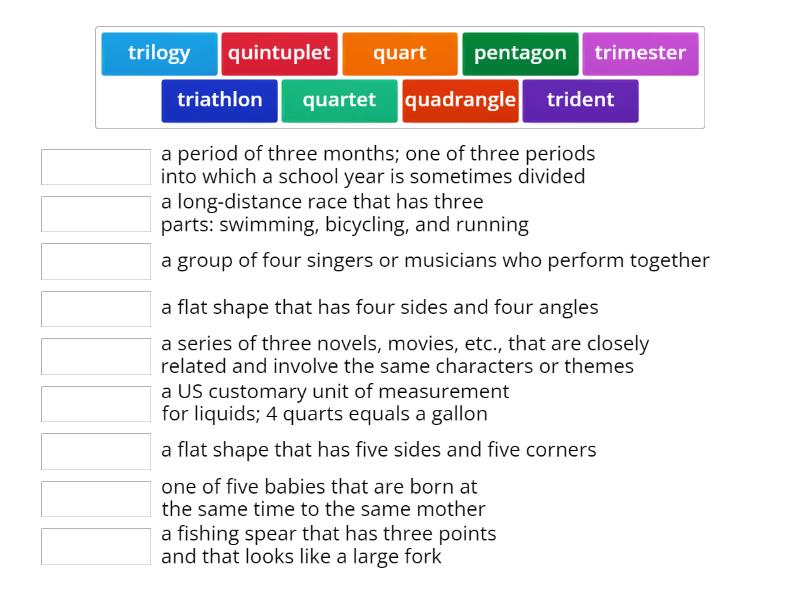 2-Unit 13 Definition Match - Match up