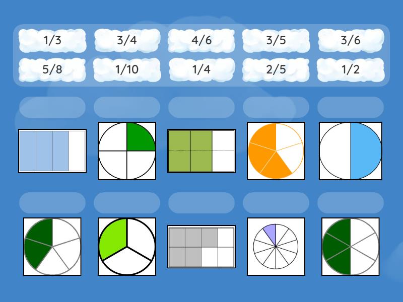 Visual Fraction Practice - Match up