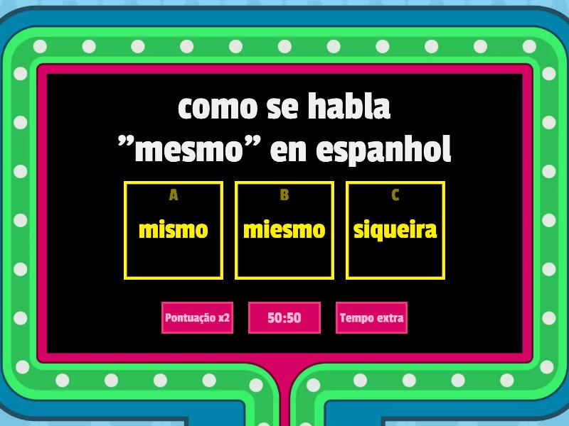 Espanhol Gameshow Quiz