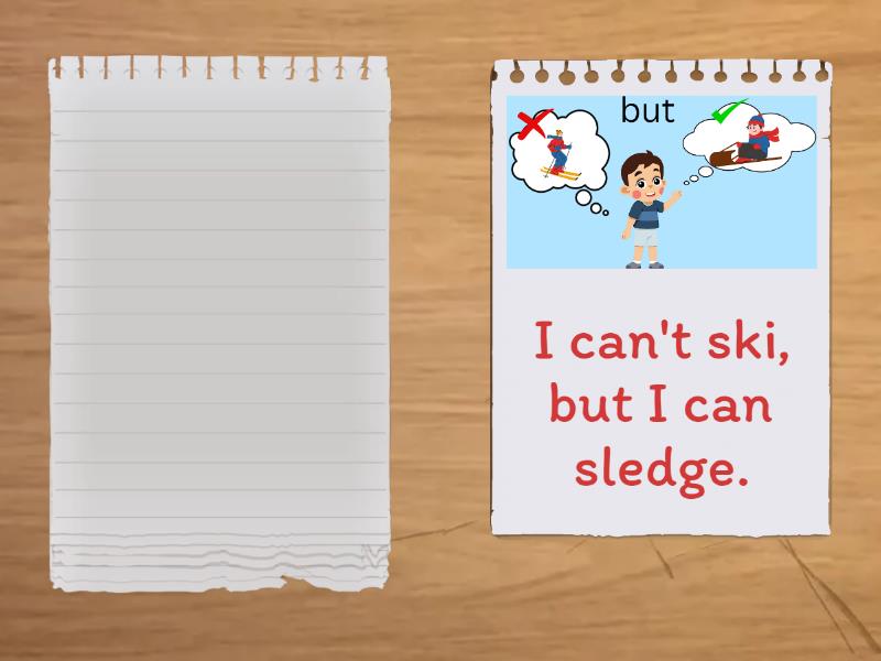 I can .... BUT I can't ..... . flashcards - Speaking cards