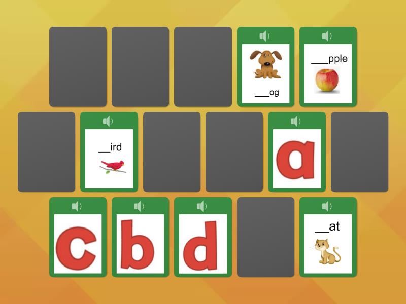 Oxford Let's Go Begin 2 Unit 3 Letters A to H - Matching pairs