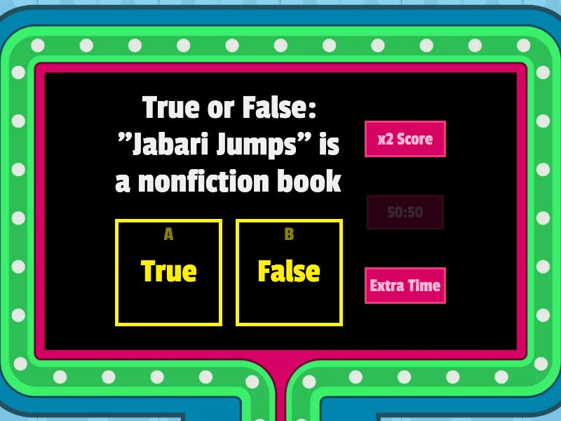 Jabari Jumps - Gameshow quiz