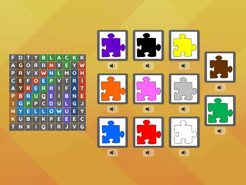 11 puzzle pieces word search - Wordsearch