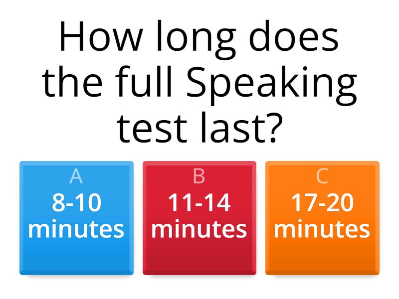 IELTS FAQ Speaking - Quiz