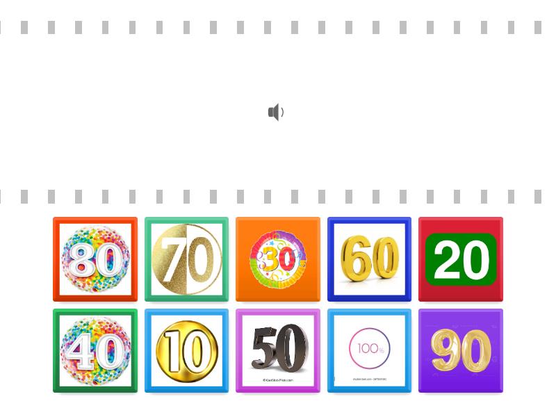 Numeros 10-100 - Find the match