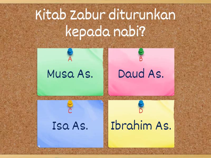 Kuis Kitab Zabur - Quiz