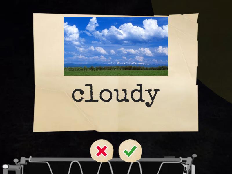 WEATHER ADJECTIVES - Flash cards