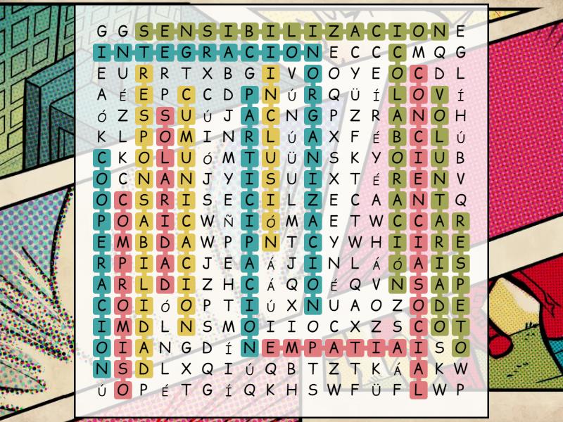 sopa de letra de trabajo comunitario - Wordsearch