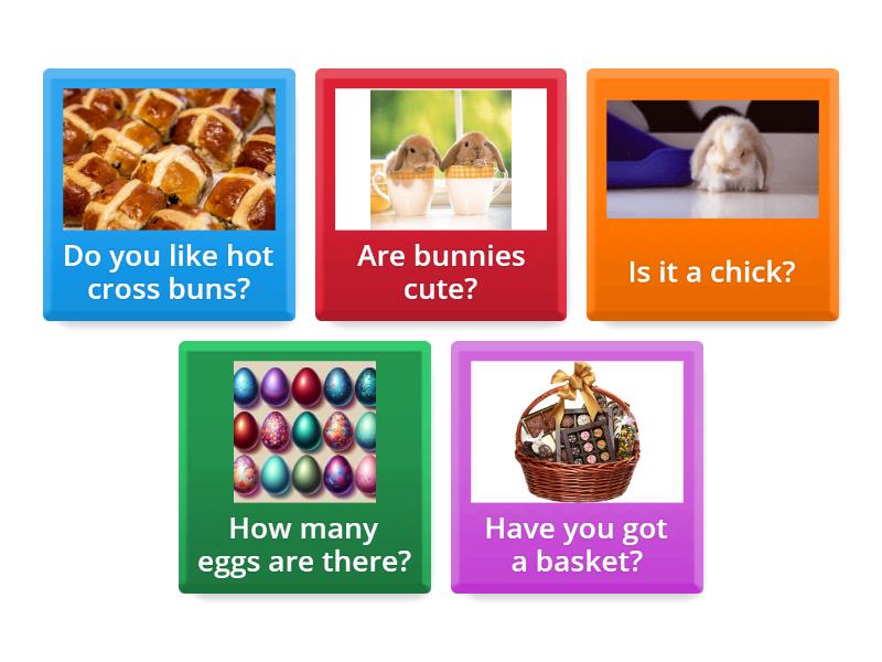 Easter questions grammar - Flip tiles