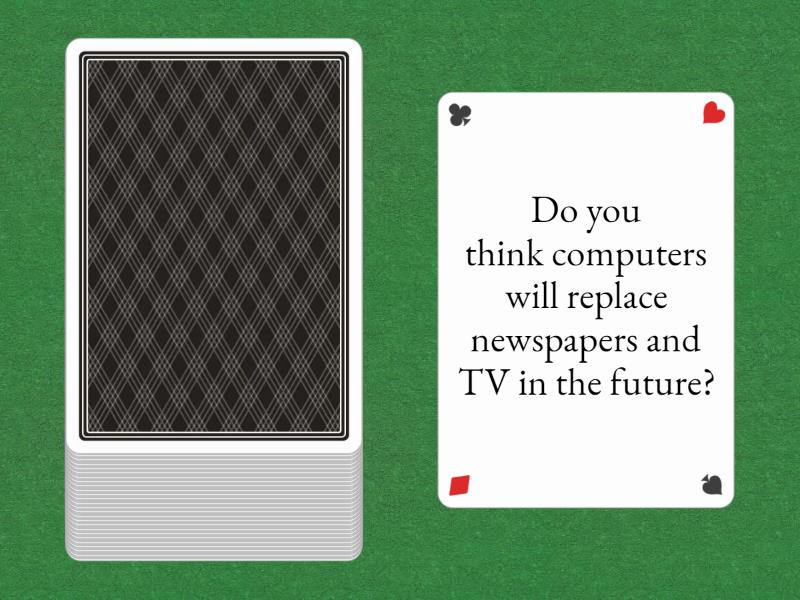 B2 First Speaking: Part 1 - Speaking cards