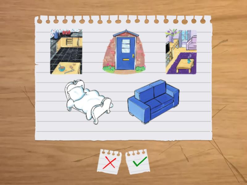 Kid's Box Starter Unit 5 Missing Room - Flash cards