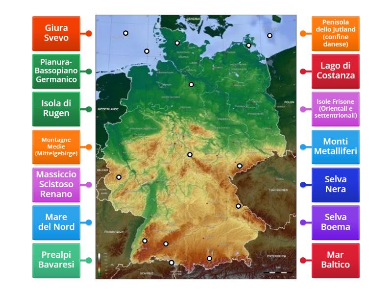 Elementi del territorio- Germania - Labelled diagram