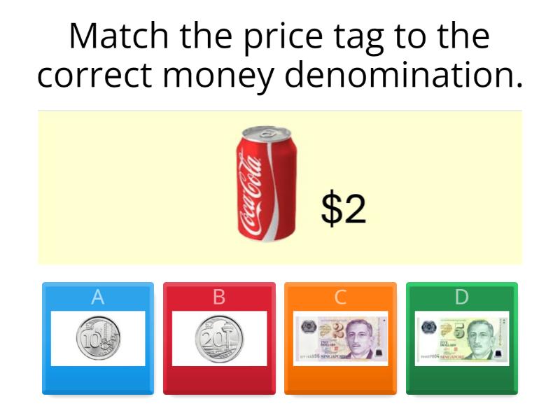 Match Price Tag within $10 - Quiz