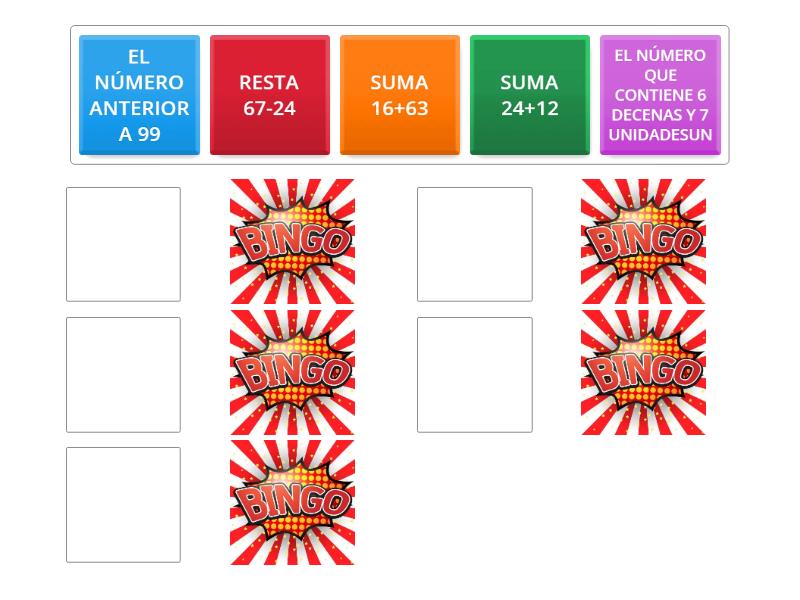 BINGO FINAL - Match up