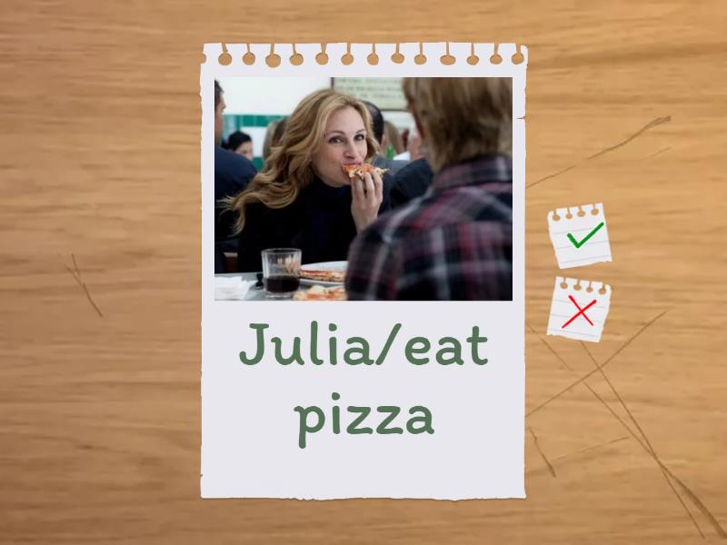 Present simple - Flash cards