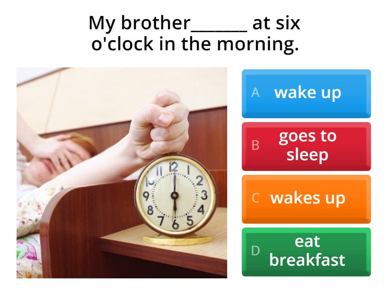 Present Simple Daily routines - Kuiz