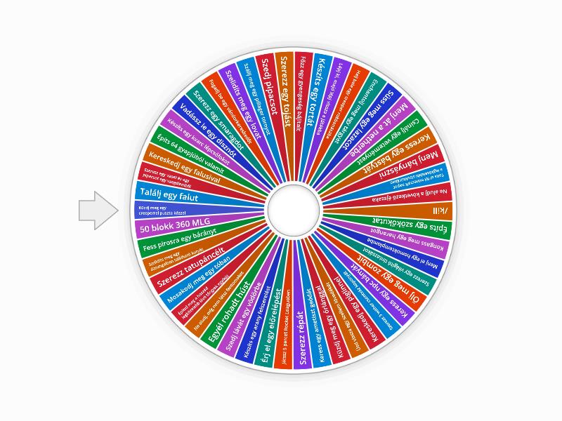 Minecraft challenges - Spin the wheel