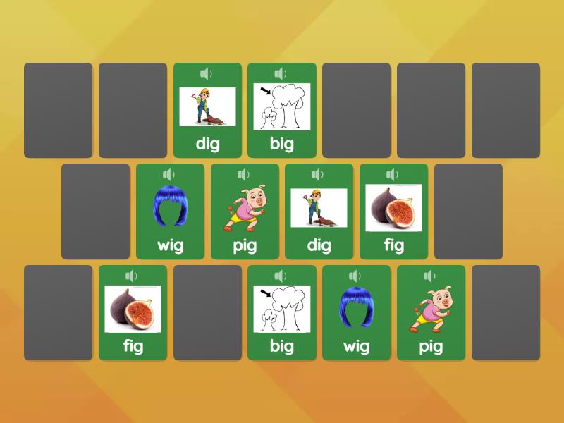 Reading ig/ ink. - Matching pairs