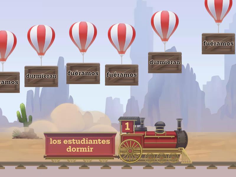 el imperfecto del subjuntivo - Balloon pop