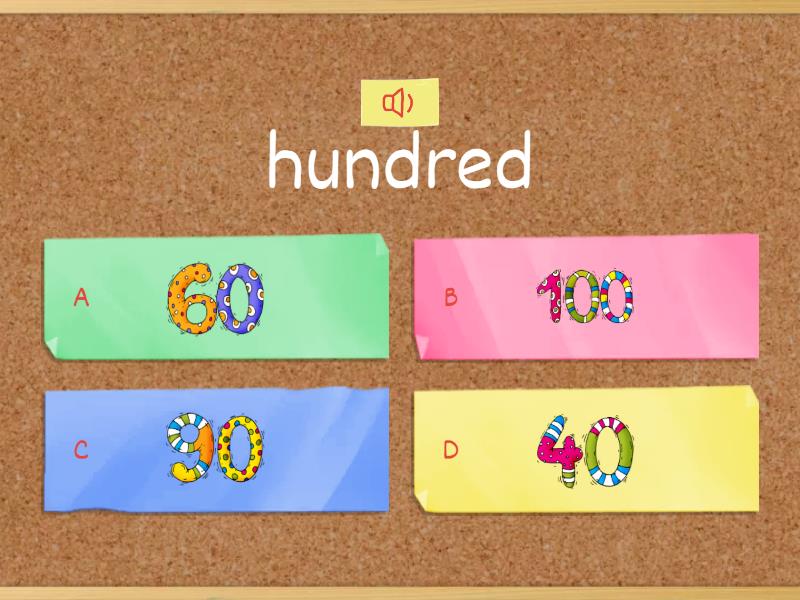 Numbers 10-100 Extra - Quiz