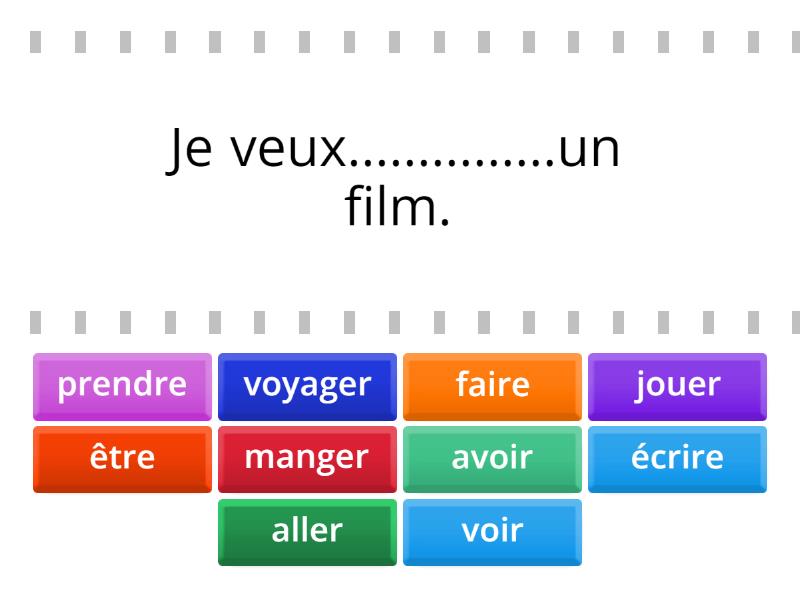 Le verbe 'vouloir' - Trouver la correspondance