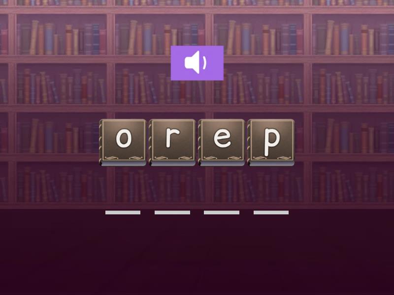 Dictation (6) - Anagram