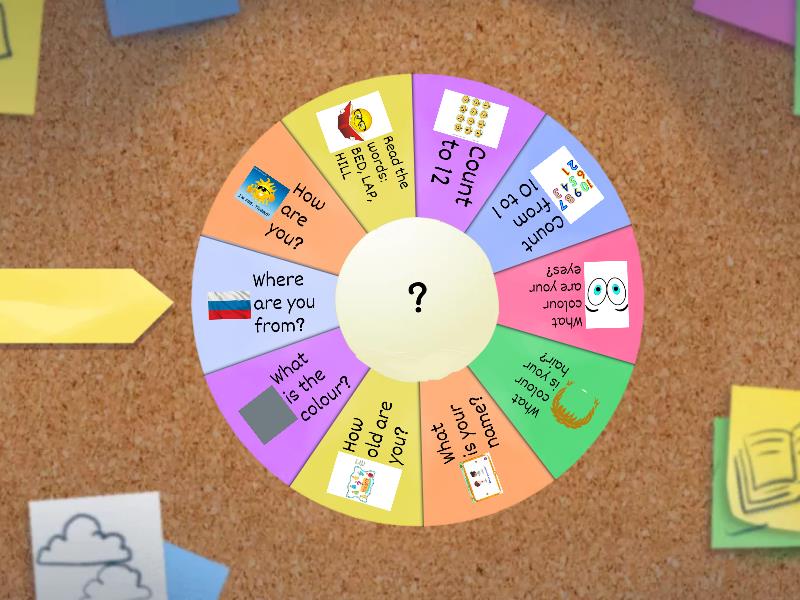 Speaking Wheel for kids - Spin the wheel