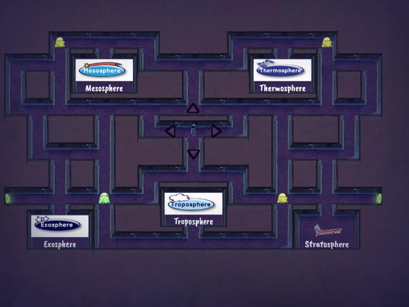 Layers of the Atmosphere - Maze chase