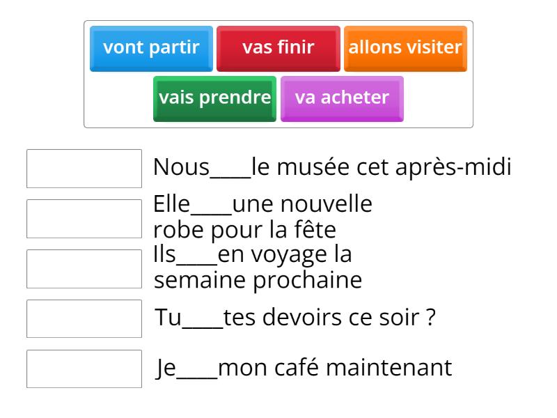 Futur proche - Match up