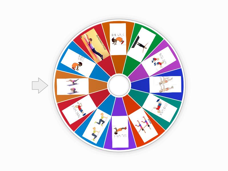 yoga poses - Spin the wheel
