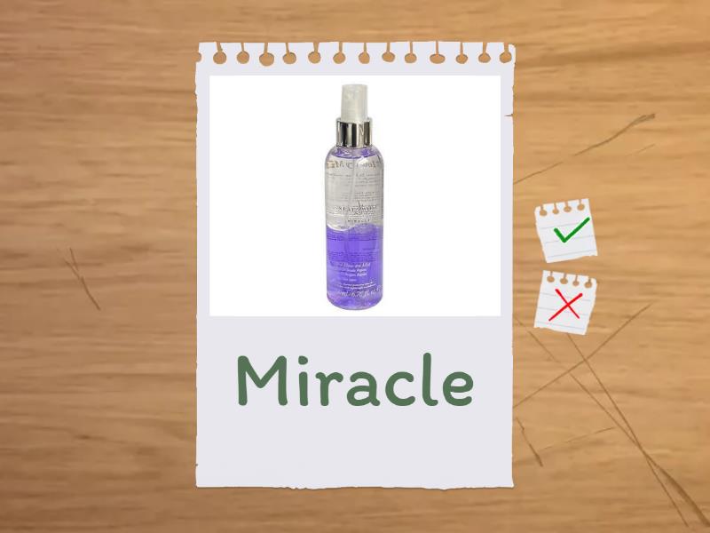 Styling and finishing products - Flash cards