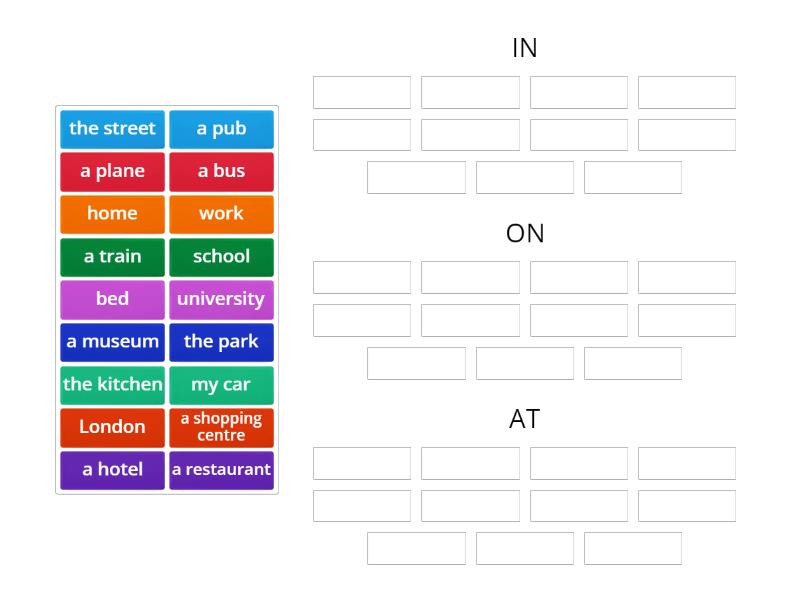 NEF A1 (in,on,at) SB110 - Group sort