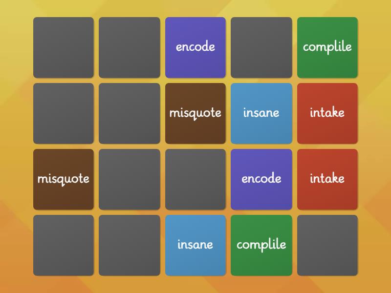 WRS 4.2 prefix + baseword match - Matching pairs