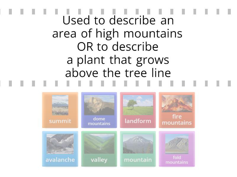 Mountains - Find the match