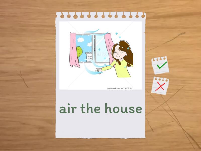 housework vocabulary - Flash cards