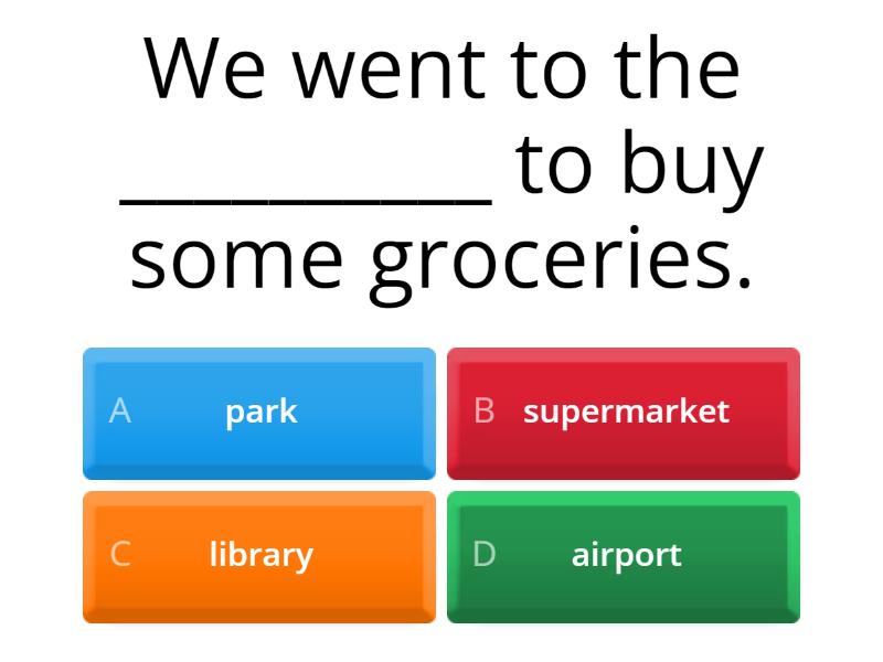 EIKEN GRADE 4 - Quiz