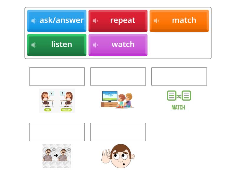 Classroom language - Match up