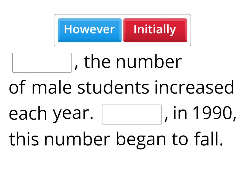 Fill in the gap_ Cohesive device - Complete the sentence