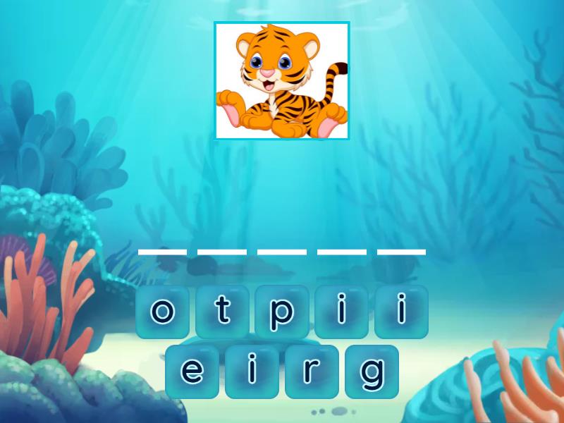 Zoo animals - Spell the word