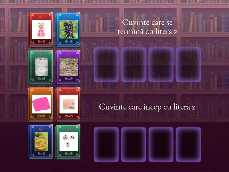 Litera Z - sortare cuvinte - Group sort
