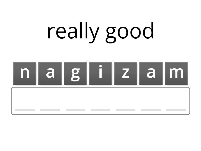 Extreme Adjectives - Anagram