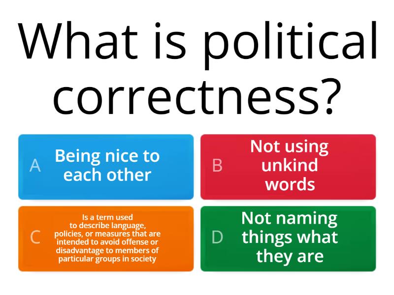 Political Correctness - Quiz