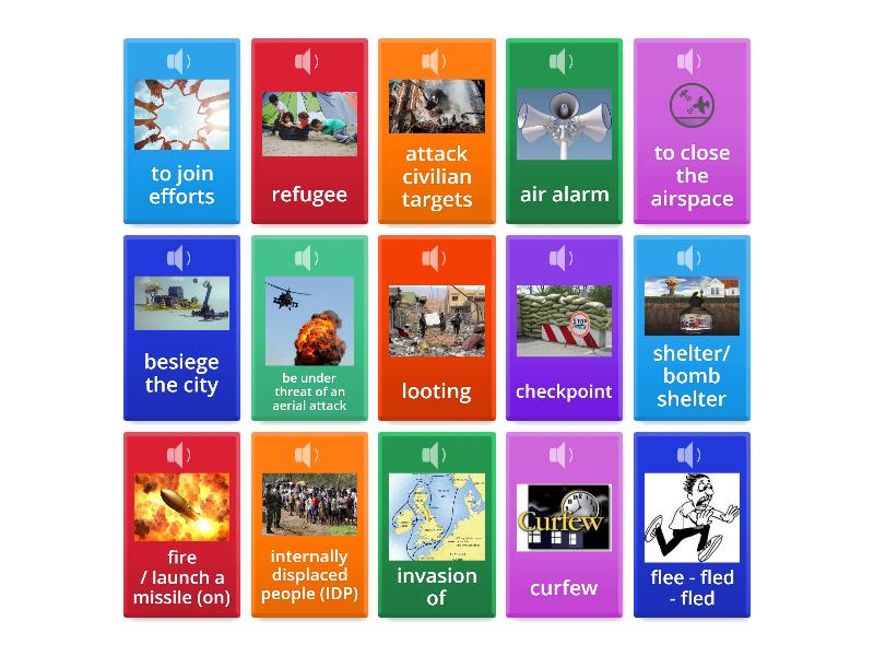 Military action - Flip tiles